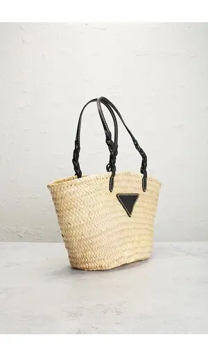 FWRD RENEW Prada Raffia Tote Bag