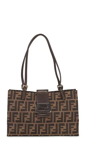 FWRD RENEW Fendi Zucca Tote Bag - Brown