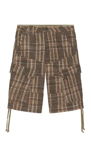 JADED LONDON Check Cord Cadet Shorts