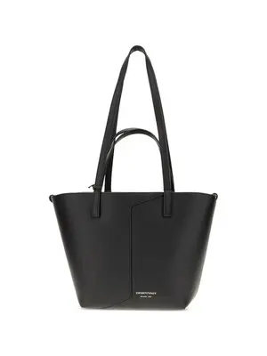 Emporio Armani Small Leather Tote Bag