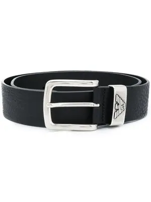 Emporio Armani Leather Belt - Black