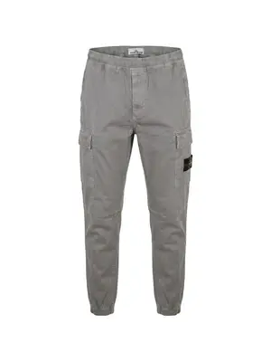 Stone Island Cotton Cargo Trousers - Grey