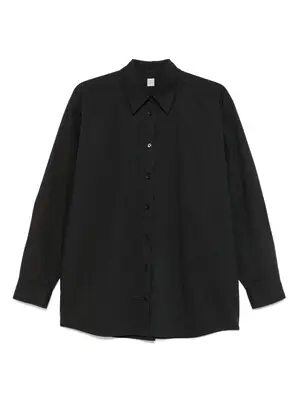 TOTEME Organic Cotton Shirt - Black
