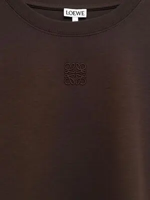 Loewe Anagram Cotton T-shirt - Brown
