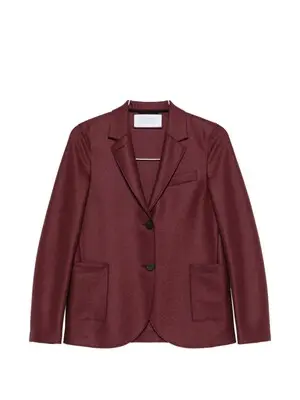 Harris Wharf London Wool Single-breasted Blazer Jacket - Red
