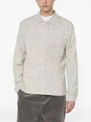 Officine Générale Marl-knit Button-up Sweater