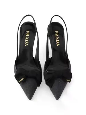 Prada Fabric Slingback Pumps