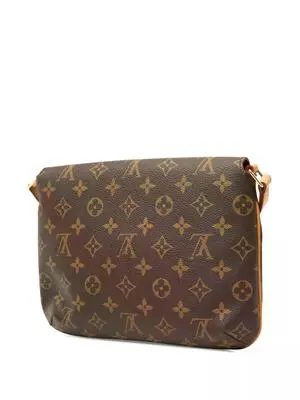 LOUIS VUITTON 1998 Monogram Musette Tango Short Strap Shoulder Bag - Brown