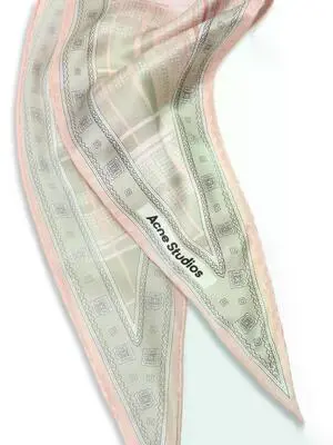 Acne Studios Stud-embellished Checked Scarf