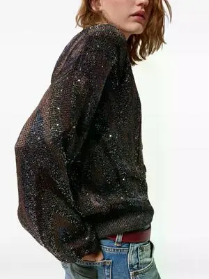 Missoni Sequin-embellished Zigzag-knit Cardigan