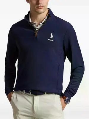 Rlx Ralph Lauren Polo Pony Half-zip Sweater