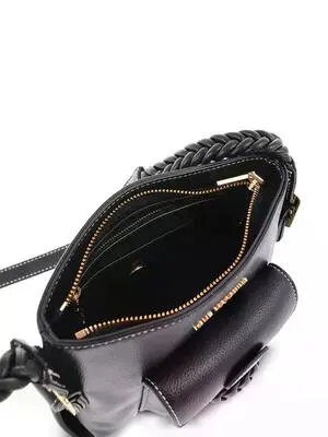 Moschino Braided Detail Contrasting Stitch Tote Bag