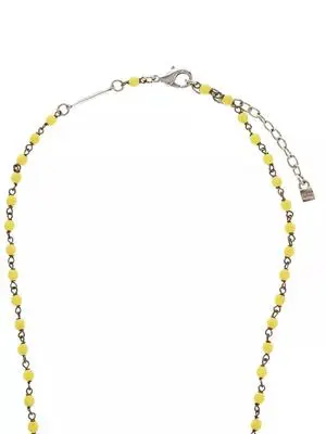 Dsquared2 Beaded Leaf Necklace