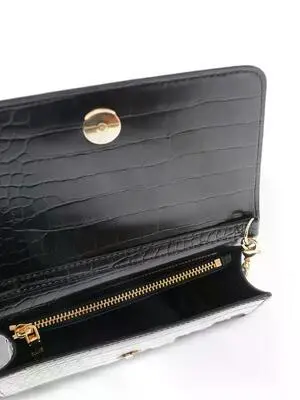 Moschino Crocodile-effect Logo-emebllished Shoulder Bag