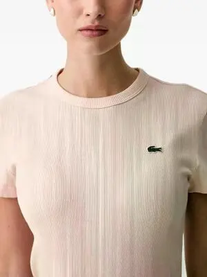 Lacoste Ribbed Logo-patch T-shirt