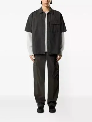 Stone Island Garment-dyed Short-sleeve Shirt