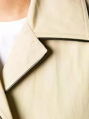 Balenciaga Contrast Trim Trench Coat