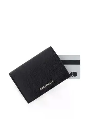 COCCINELLE Logo-print Pebbled-leather Wallet
