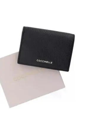 COCCINELLE Logo-print Pebbled-leather Wallet