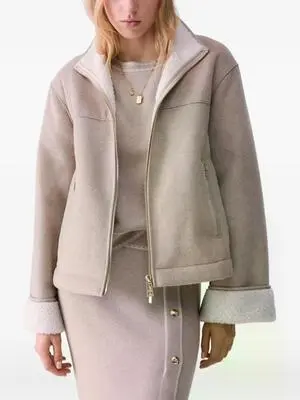 Liu Jo Boxy Synthetic Shearling Coat