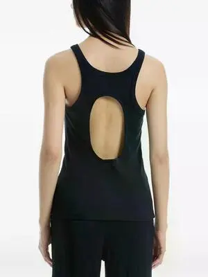 DETERM; Ribbed Open-back Tank Top