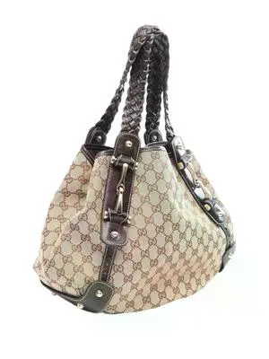 Gucci 2000-2015 Gg Canvas Horsebit Pelham Shoulder Bag