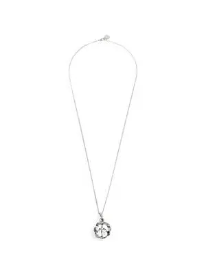 Palm Angels Logo Pendant Necklace - Silver