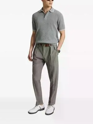 Rlx Ralph Lauren Waffle-knit Cotton Polo Shirt