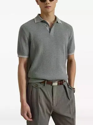 Rlx Ralph Lauren Waffle-knit Cotton Polo Shirt