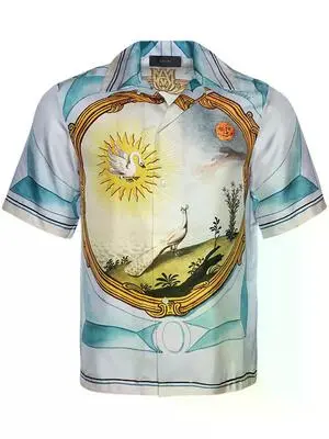 Amiri Landscape Frame Printed Shirt - Blue