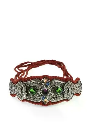 Dsquared2 Dreamcatcher Crystal-embellished Belt - Brown