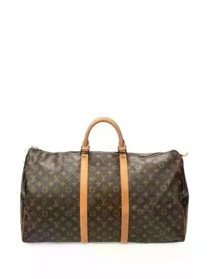 LOUIS VUITTON 55 Keepall Monogram Luggage - Brown