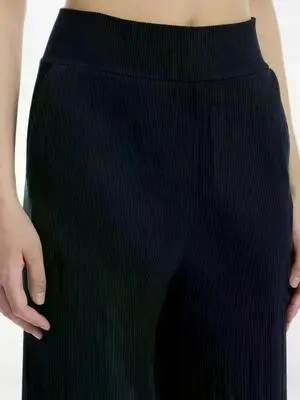 DETERM; Ribbed-knit Wide-leg Trousers