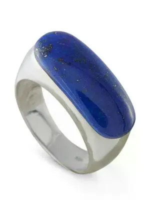 LB EXCLUSIVE Lapis Lazuli Signet Ring - Silver