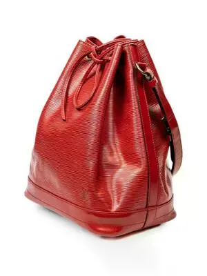 LOUIS VUITTON Noé Leather Bucket Bag