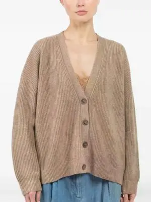 Jenni Kayne Button V-neck Cardigan - Neutrals