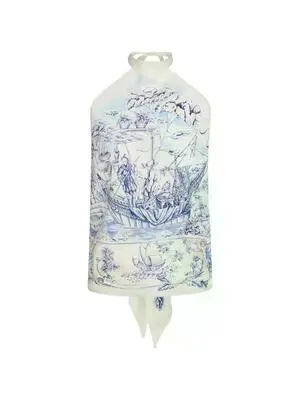 FERRAGAMO Voyage-print Foulard Top - Neutrals