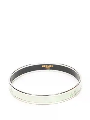 Hermès Pm Logo-detail Bangle - Silver