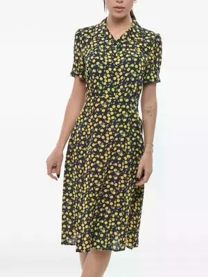 INES DE LA FRESSANGE PARIS Angele Lemon-pattern Midi Shirt Dress