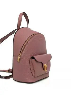 COCCINELLE Small Beat Front-pocket Leather Backpack
