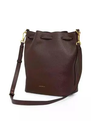 COCCINELLE Medium Beat Generation Pebbled-leather Drawstring Bucket Bag