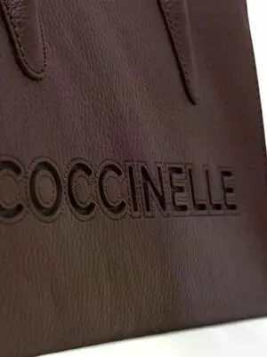 COCCINELLE Grained Leather Tote Bag