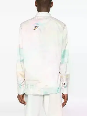FAMILY FIRST Beach-print Bowling Shirt