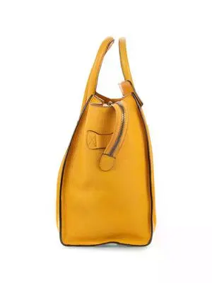 Celine Luggage Leather Tote Bag - Yellow
