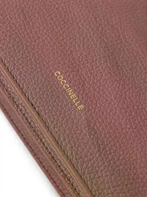 COCCINELLE Suede Leather Shoulder Bag - Red