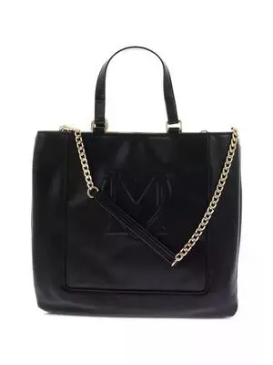 Moschino Logo-plaque Tote Bag - Black