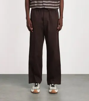 Sandro Alpha Cotton Wide-leg Trousers