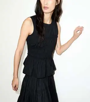 Max & Co. Shirred Sleeveless Top