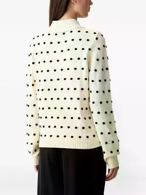 Stine Goya Polka-dot Pom-pom Sweater