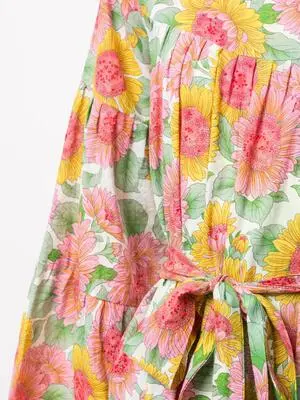 BAMBAH Sunflower Print Kaftan Dress